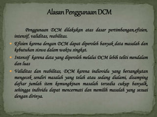 TUTORIAL DAFTAR CEK MASALAH (DCM) | PPTX