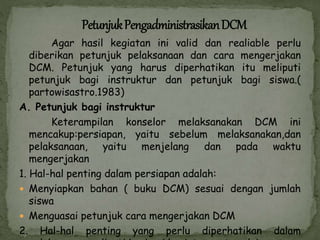 TUTORIAL DAFTAR CEK MASALAH (DCM) | PPTX