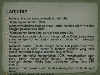 TUTORIAL DAFTAR CEK MASALAH (DCM) | PPTX