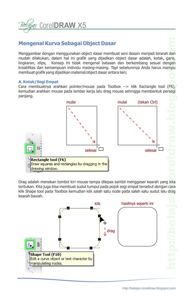 Tutorial Dasar CorellDraw | PDF