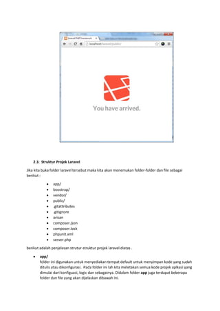 Tutorial dasar laravel | PDF