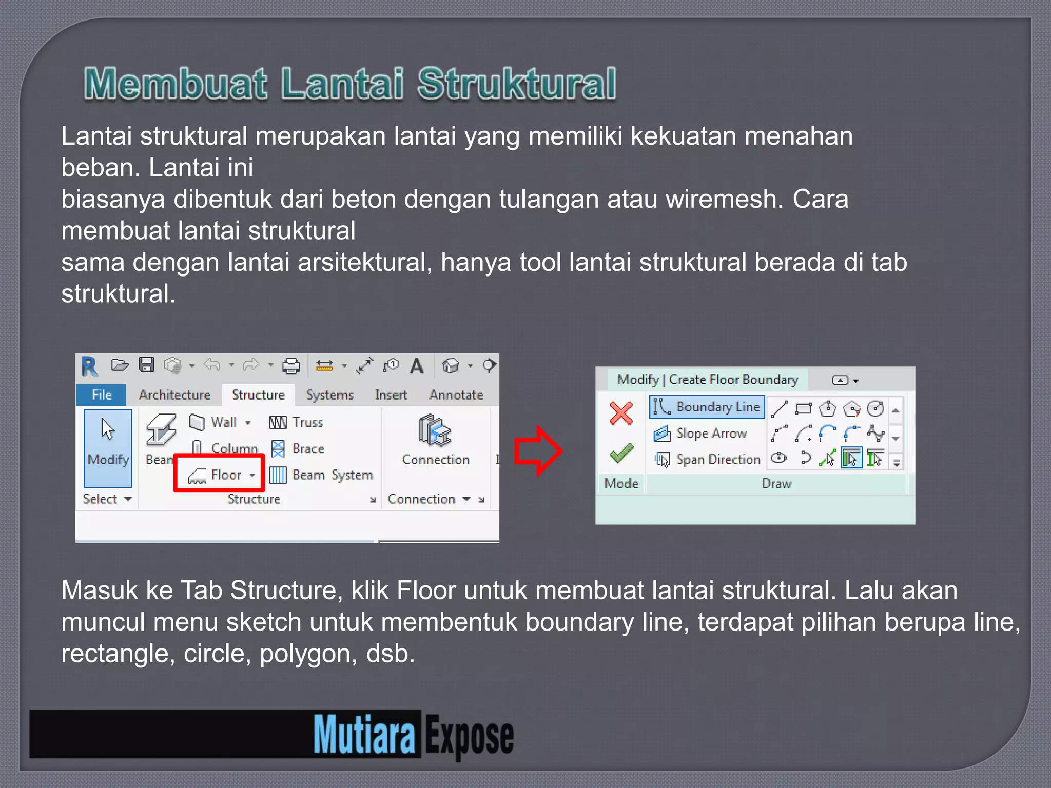 Tutorial dasar revit structure | PPTX