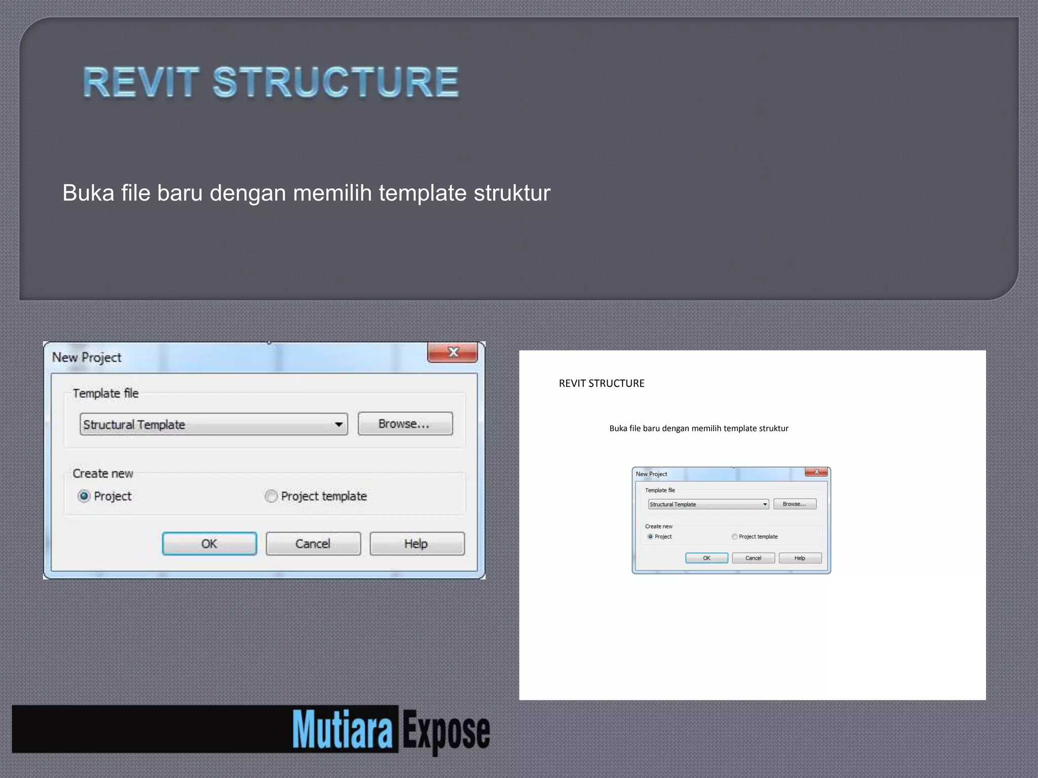Tutorial dasar revit structure | PPTX
