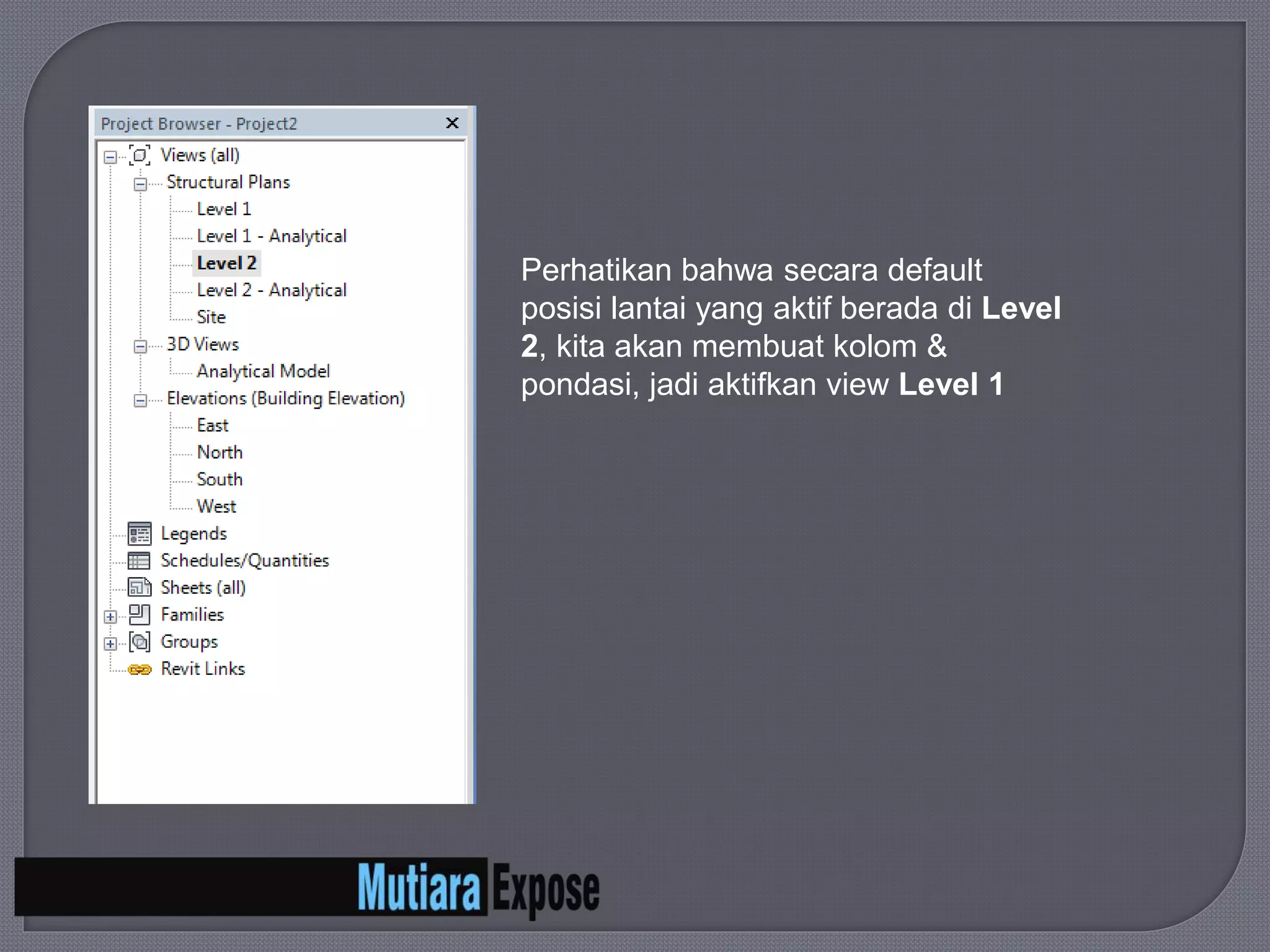 Tutorial dasar revit structure | PPTX