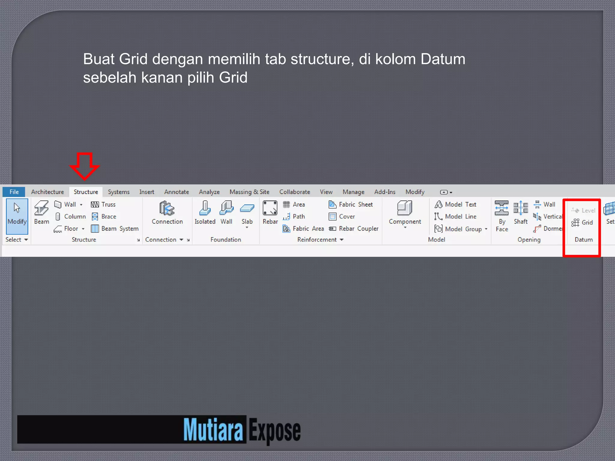 Tutorial dasar revit structure | PPTX