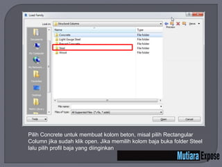 Tutorial dasar revit structure | PPTX