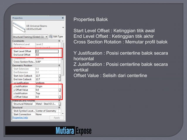 Tutorial dasar revit structure | PPTX