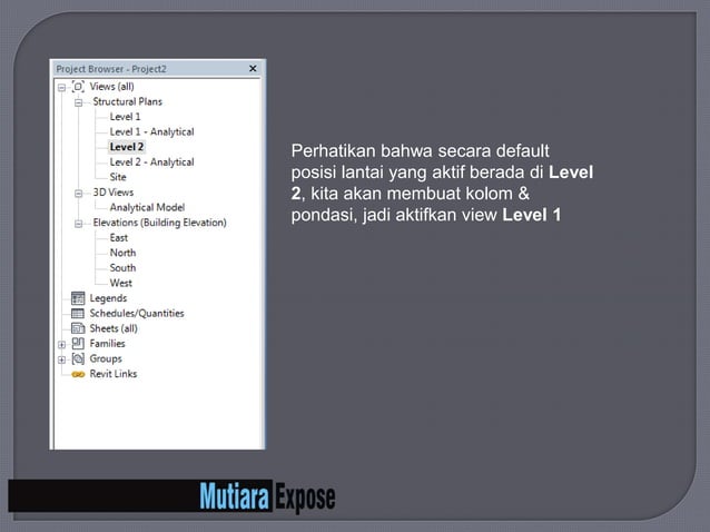 Tutorial dasar revit structure | PPTX