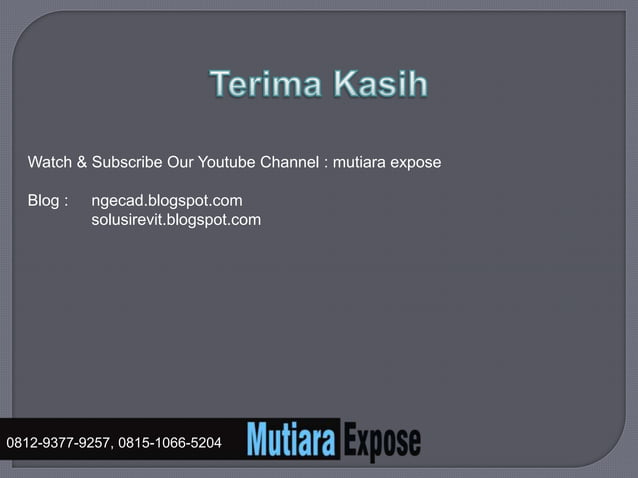 Tutorial dasar revit structure | PPTX