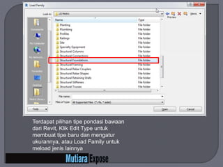 Tutorial dasar revit structure | PPTX