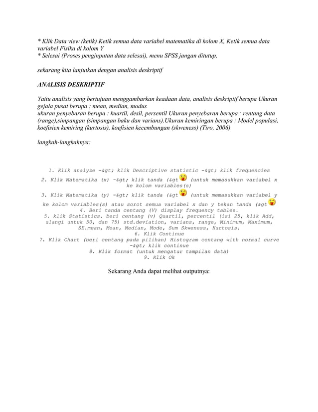 Tutorial dasar spss | PDF