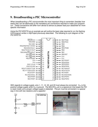 Tutorial dec0604(print24) Programming a PIC | PDF