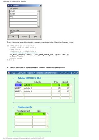 Tutorial de forms 10g | PDF