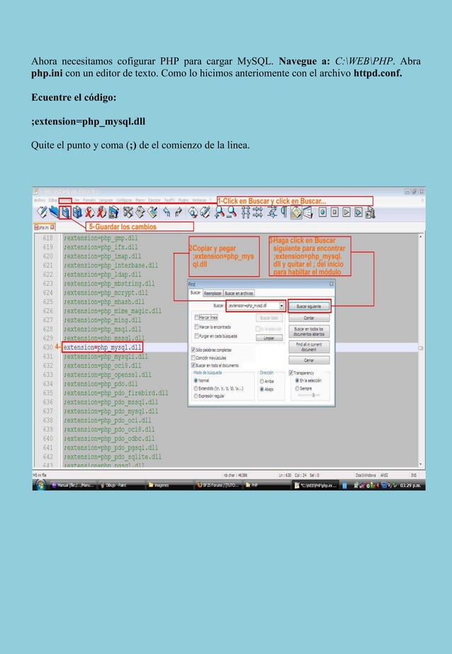 Tutorial De Instalación De Apache Php My Sql Y Php Myadmin Pdf