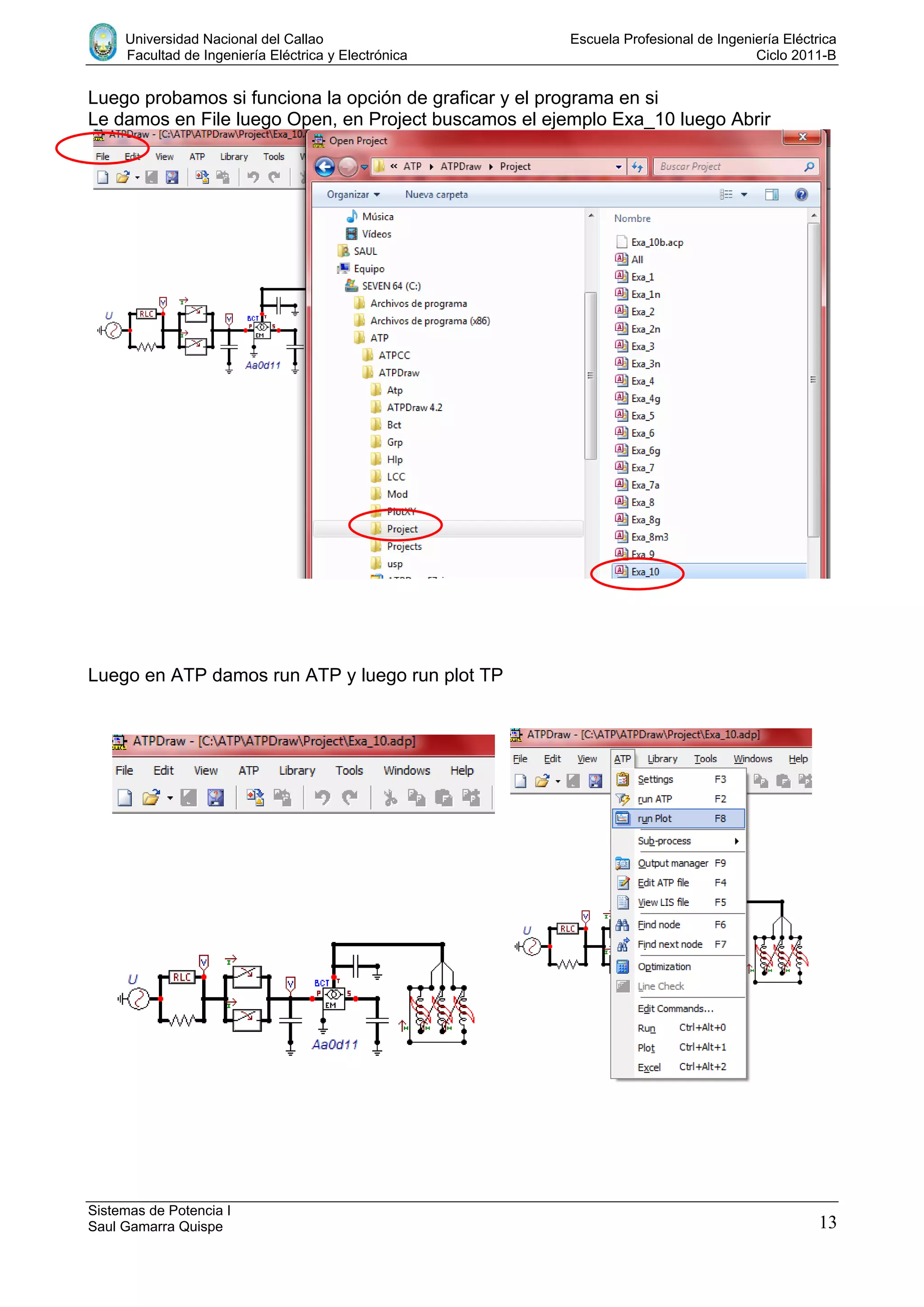 Tutorial de instalacion del programa atp draw pdf | PDF