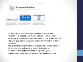 Tutorial del dropbox | PPTX