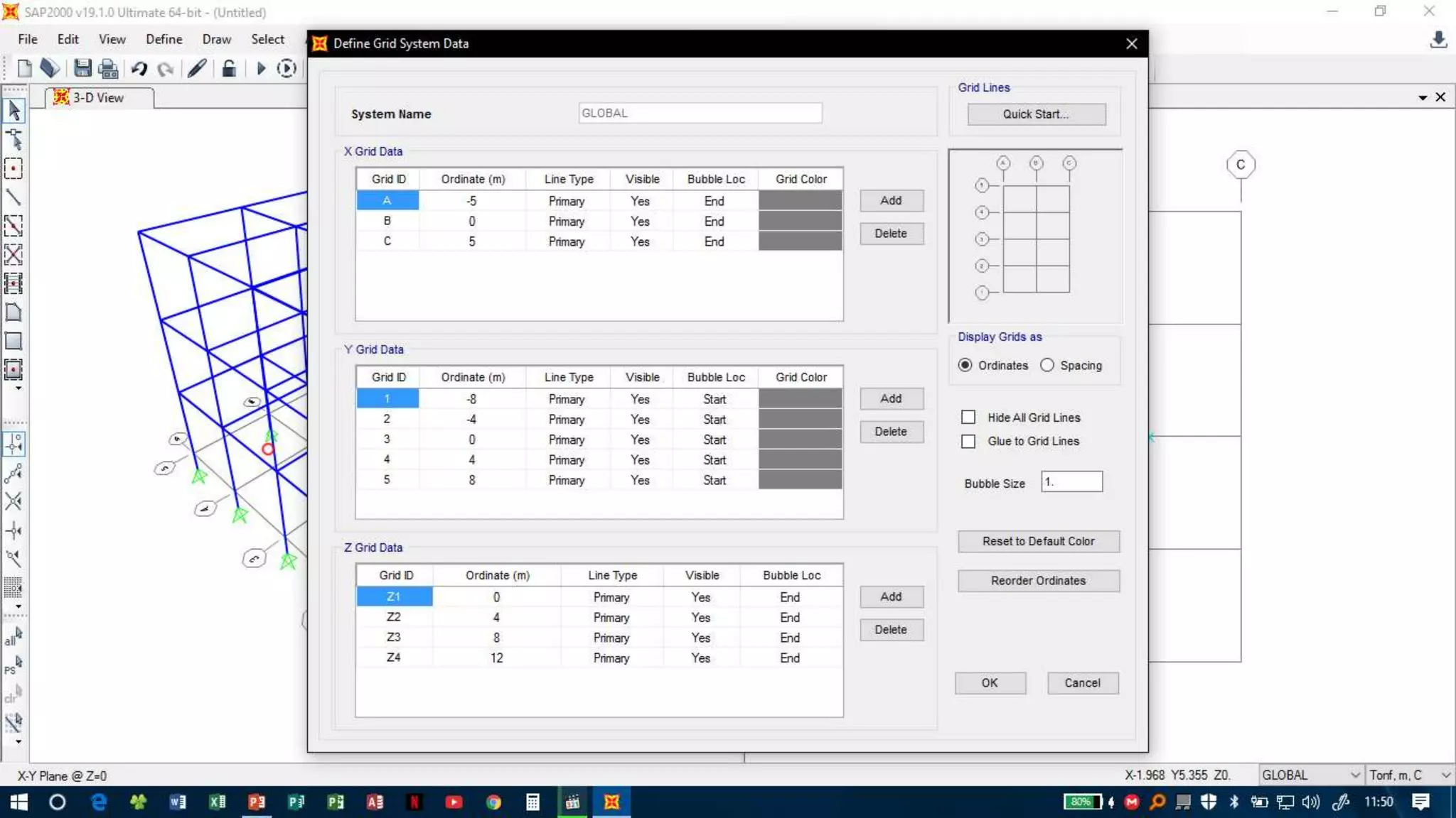 Tutorial de modelamiento analisis estatico con sap 2000 | PPT
