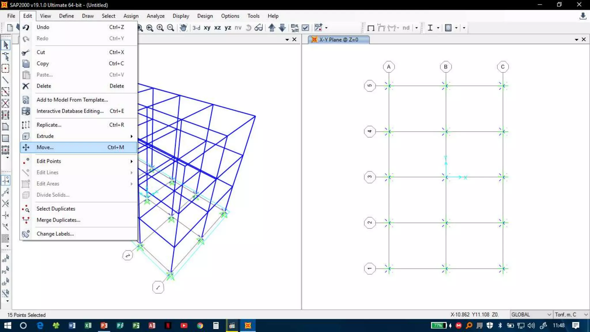 Tutorial de modelamiento analisis estatico con sap 2000 | PPT