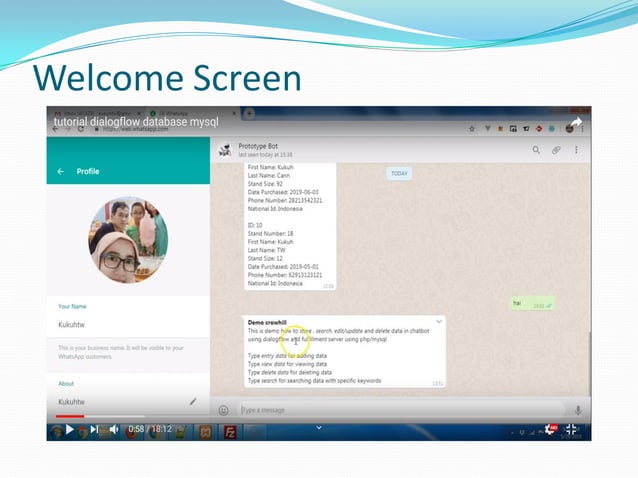 Tutorial develop whatsapp chatbot using php/ mysql | PPT