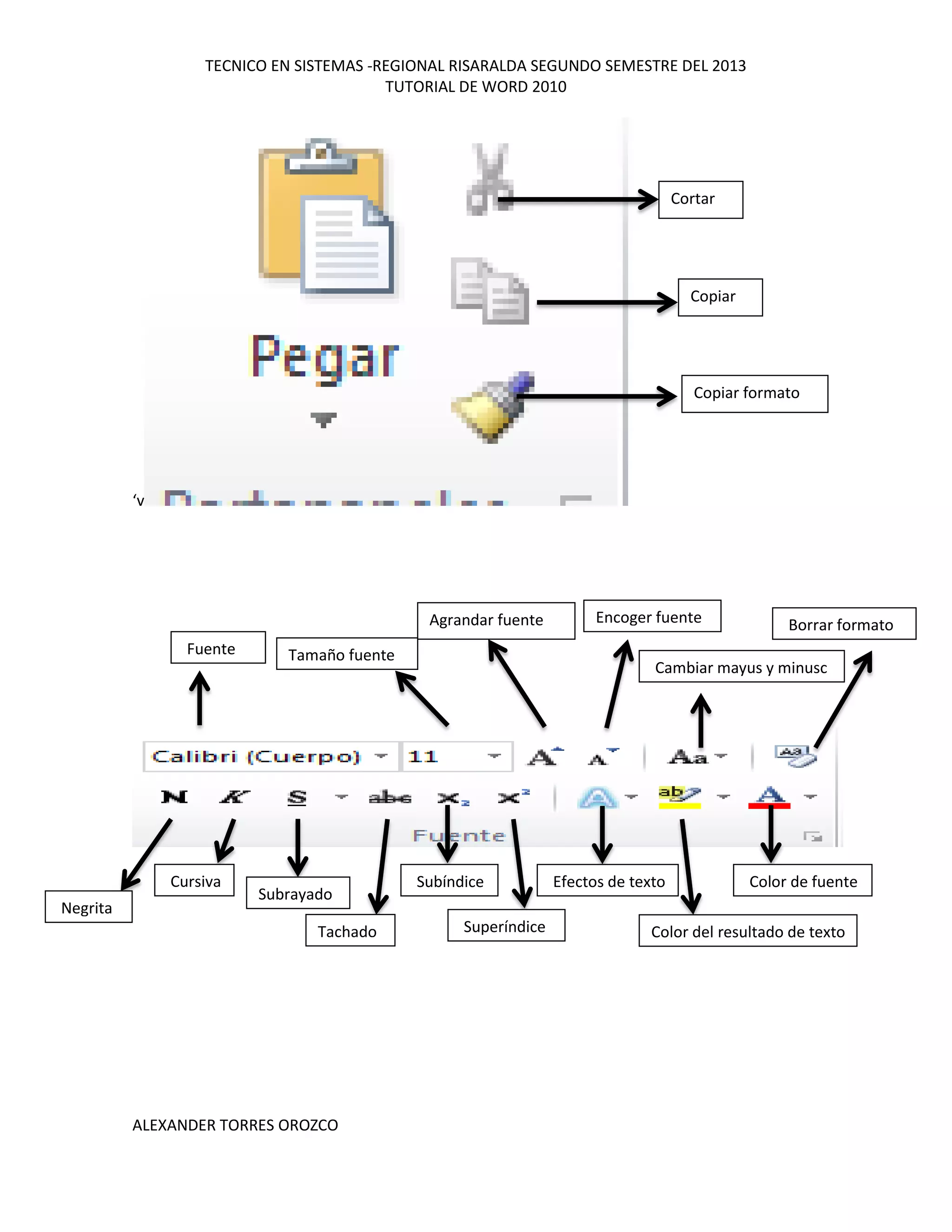 Tutorial de word 2010 | PDF