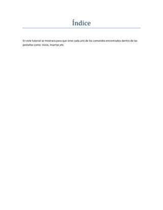 Tutorial de word dox | DOCX