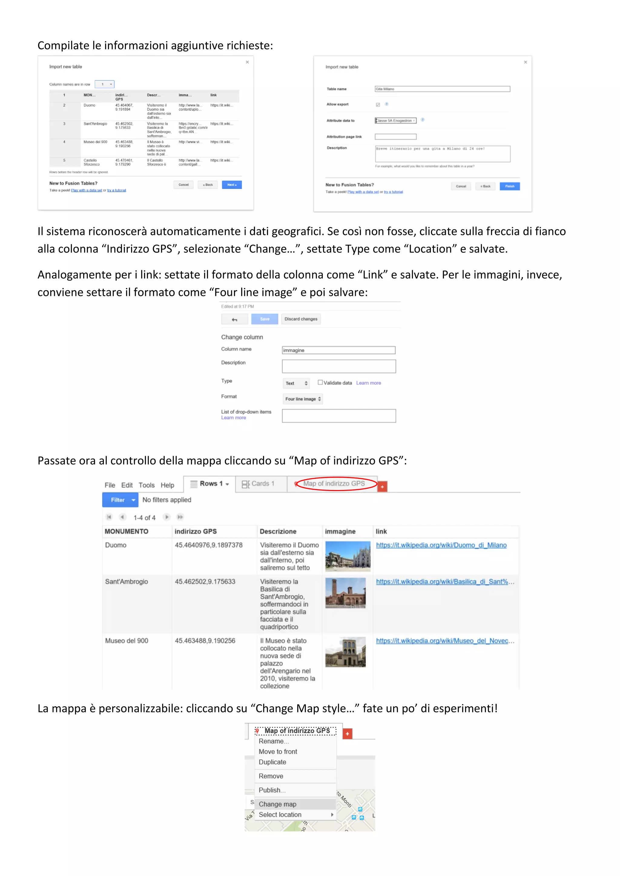 Tutorial di Google Fusion Tables | PDF | Computing | Technology & Computing