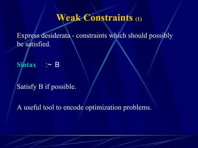 tutorialdlvgb2.ppt - answer set programming | PPT