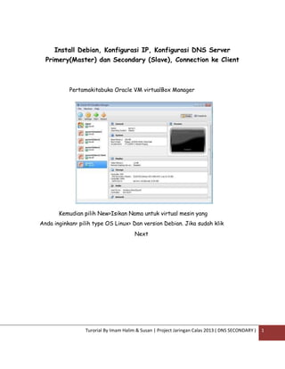 Membuat Server Secondary menggunakan Debian | PDF
