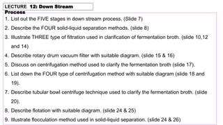 TUTORIAL_Downstream process.ppt | Chemistry | Science