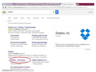 Tutorial dropbox | PPTX