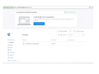 Tutorial dropbox | PPTX