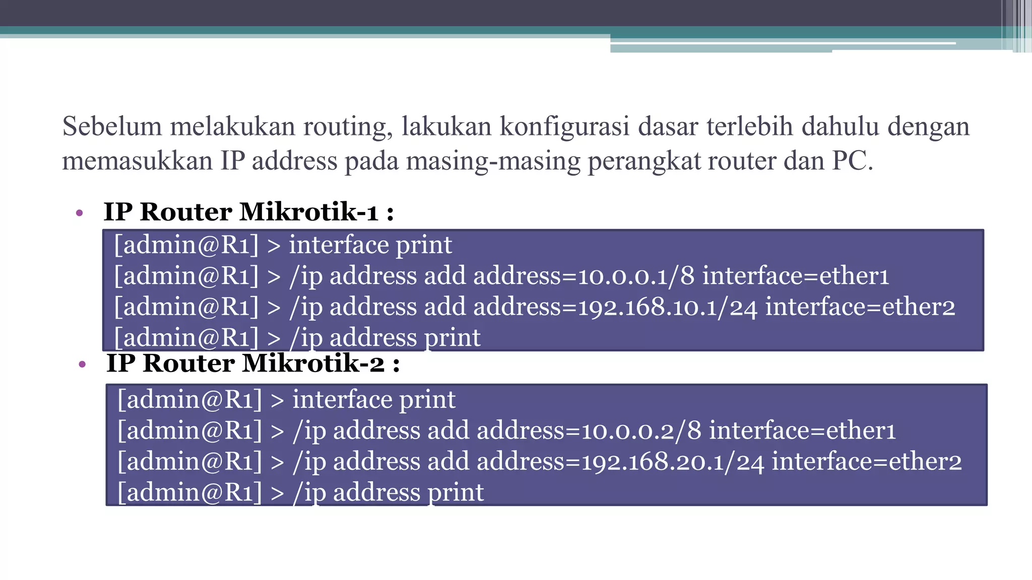 TUTORIAL DYNAMIC ROUTING RIP YANG MENGHUBUNGKAN 2 ROUTER.pptx