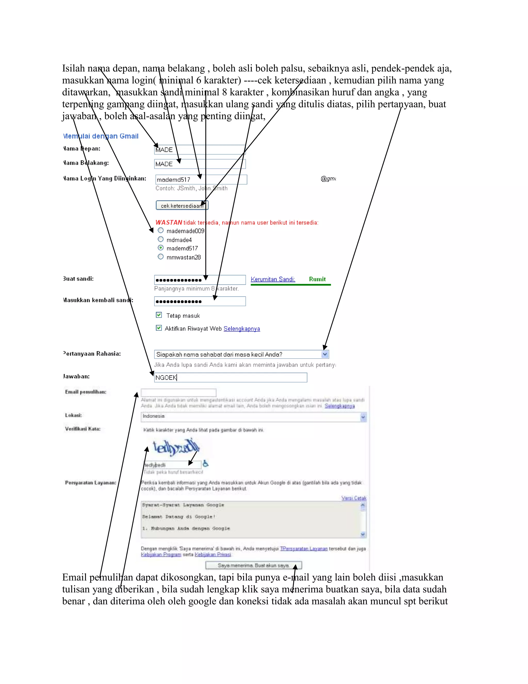 Tutorial e mail gmail | DOCX