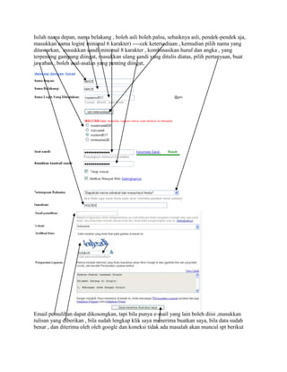 Tutorial e mail gmail | DOCX