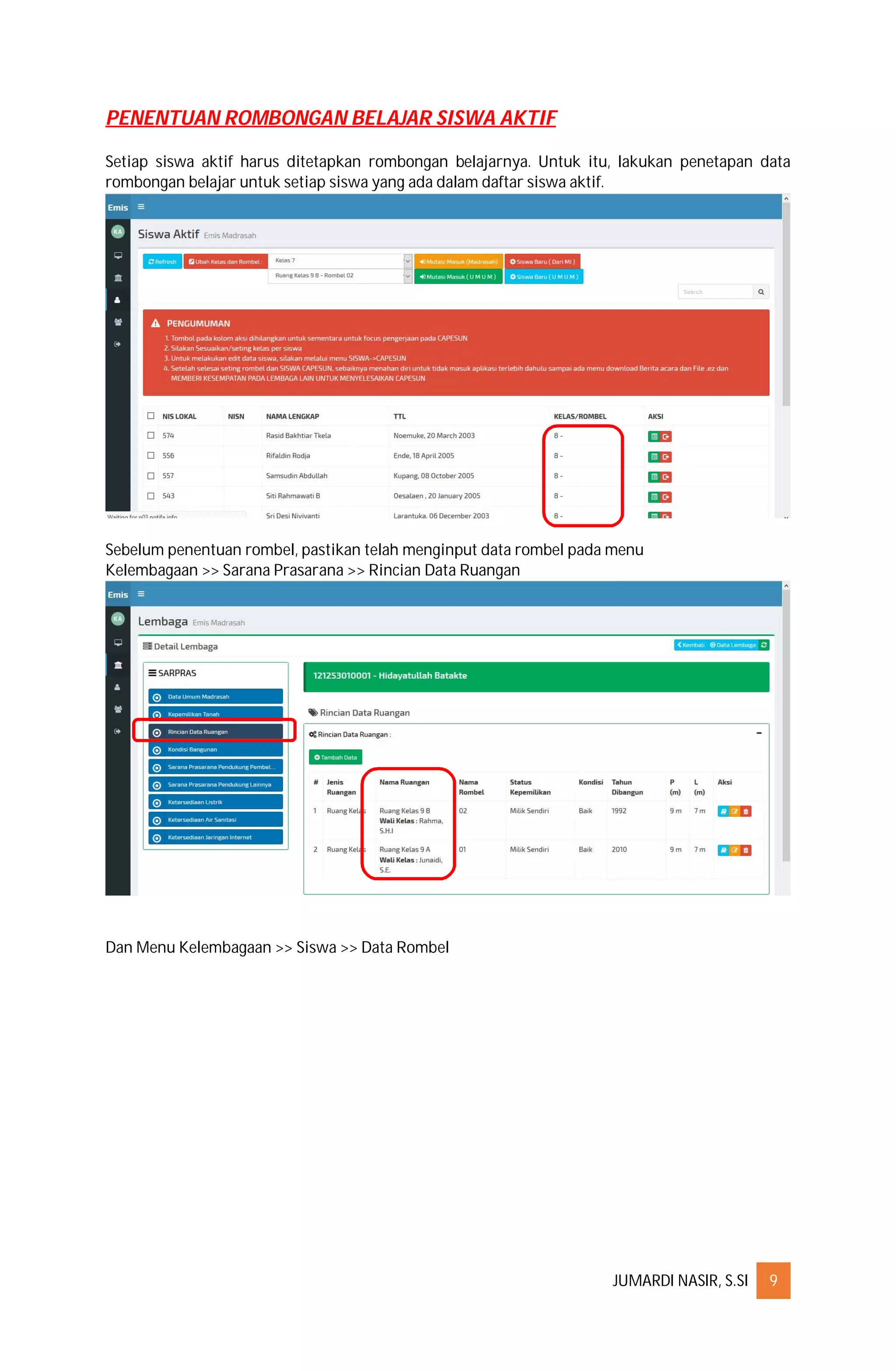 Tutorial emis siswa 2018 | PDF
