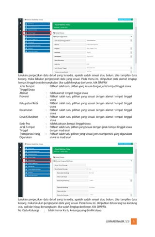 Tutorial emis siswa 2018 | PDF