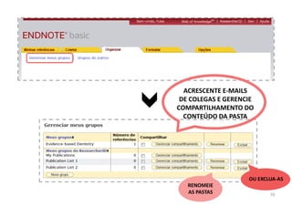 Tutorial EndNote Basic - completo | PPT