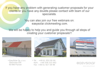 EasySolar - Step by step tutorial | PPT