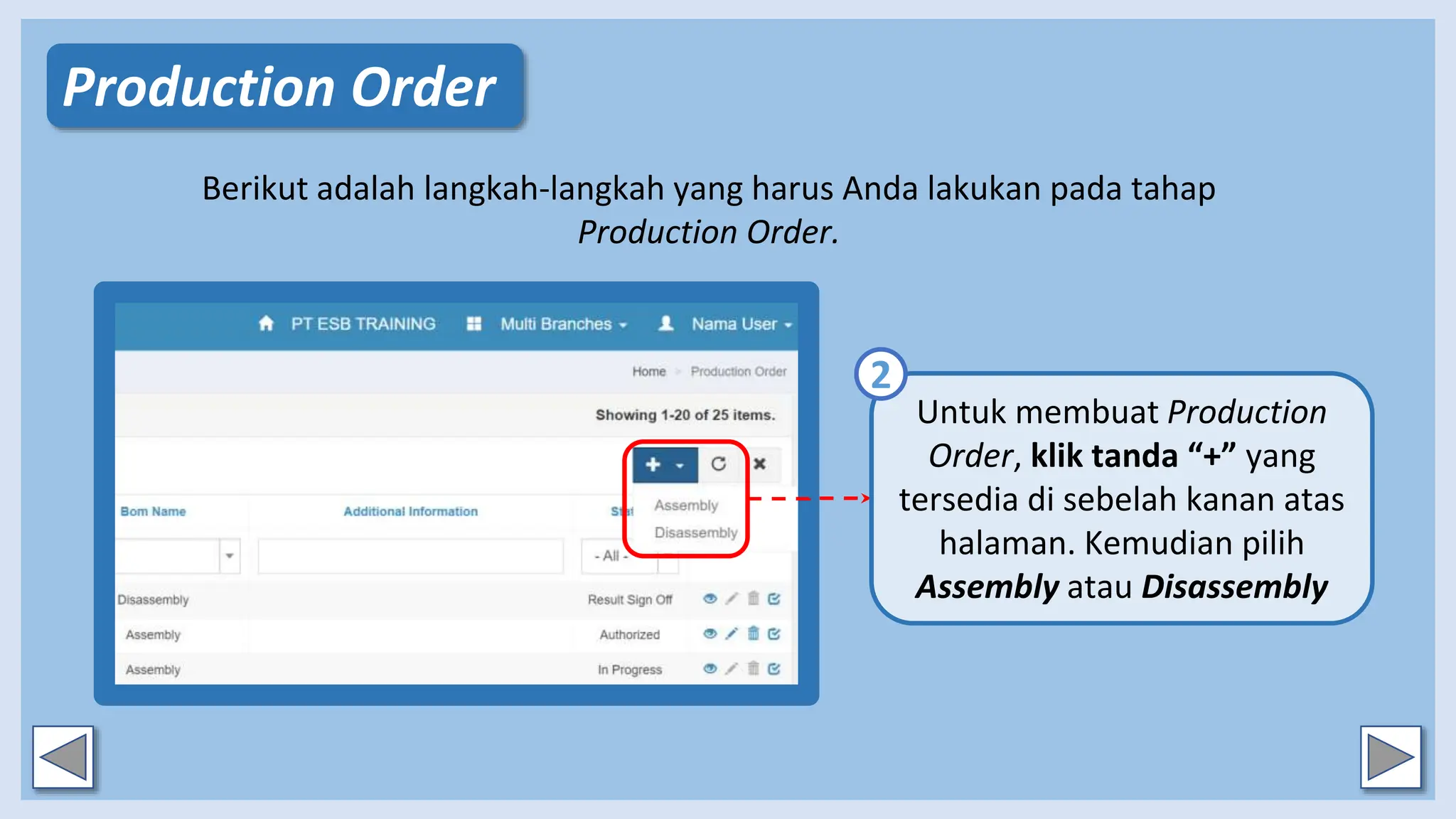 MANUAL BOOKS ESB | PPTX