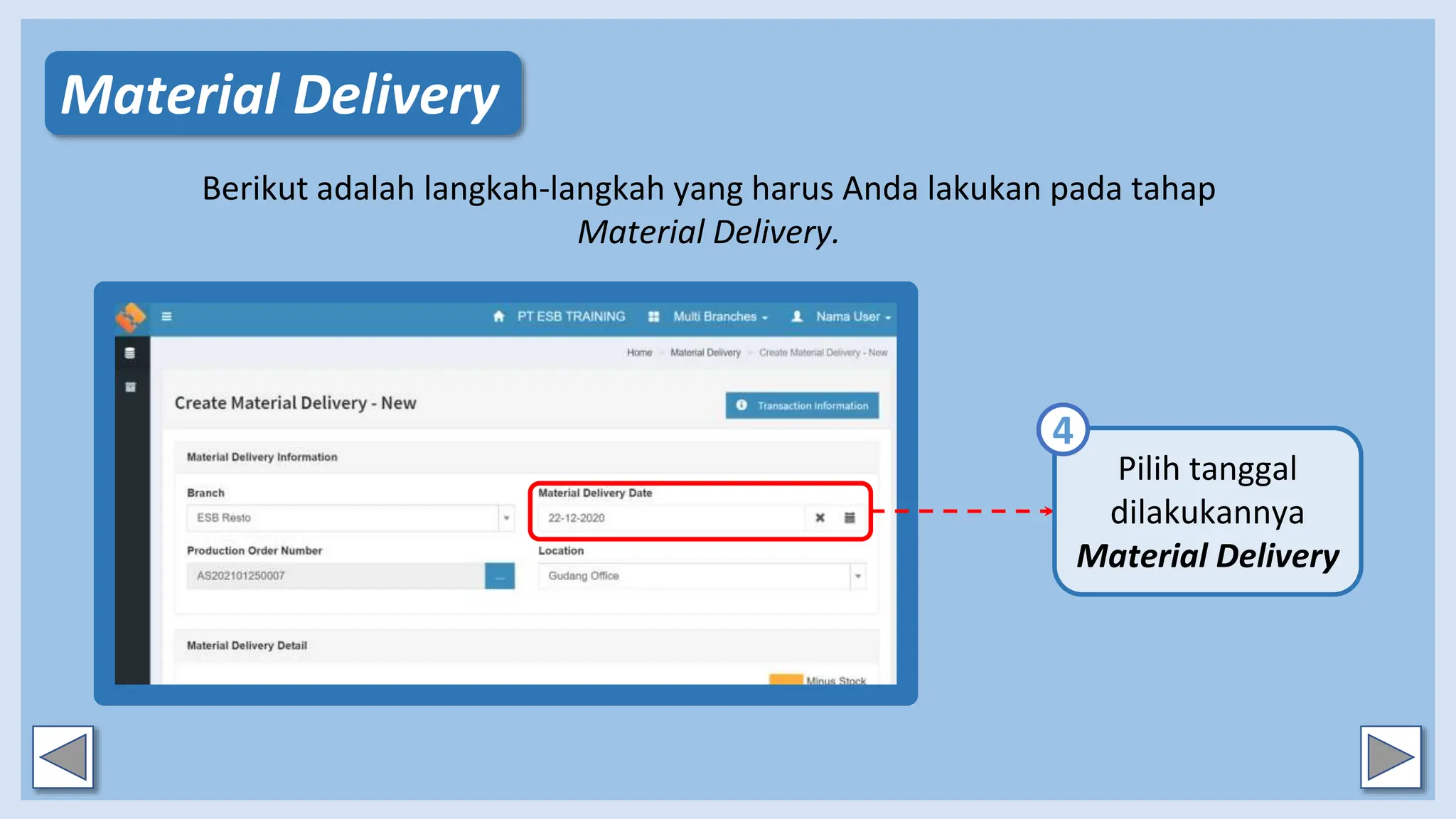 MANUAL BOOKS ESB | PPTX