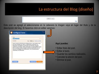 Tutorial estructura del blog | PPT