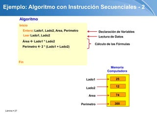 Tutorial estructuras algoritmicas instruciones secuenciales | PPTX