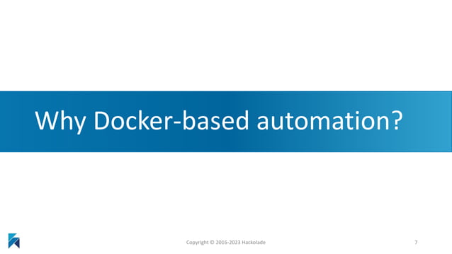 Tutorial Expert How-To - Docker-based automation | PDF