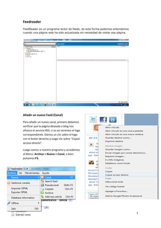 Tutorial feedreader | PDF