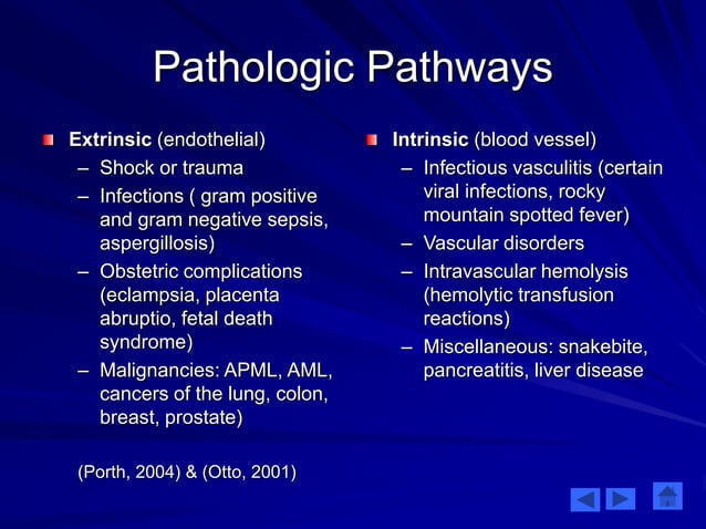 Disseminated Intravascular Coagulation.ppt | Blood Disorders | Diseases ...