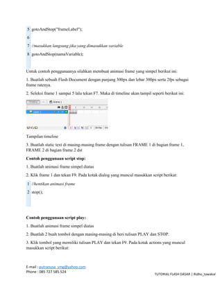 Tutorial flash (1) | PDF