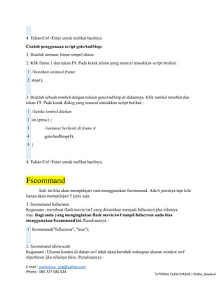 Tutorial flash (1) | PDF