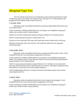 Tutorial flash (1) | PDF