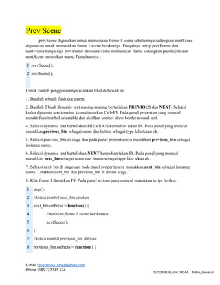 Tutorial flash (1) | PDF