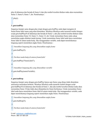 Tutorial flash (1) | PDF